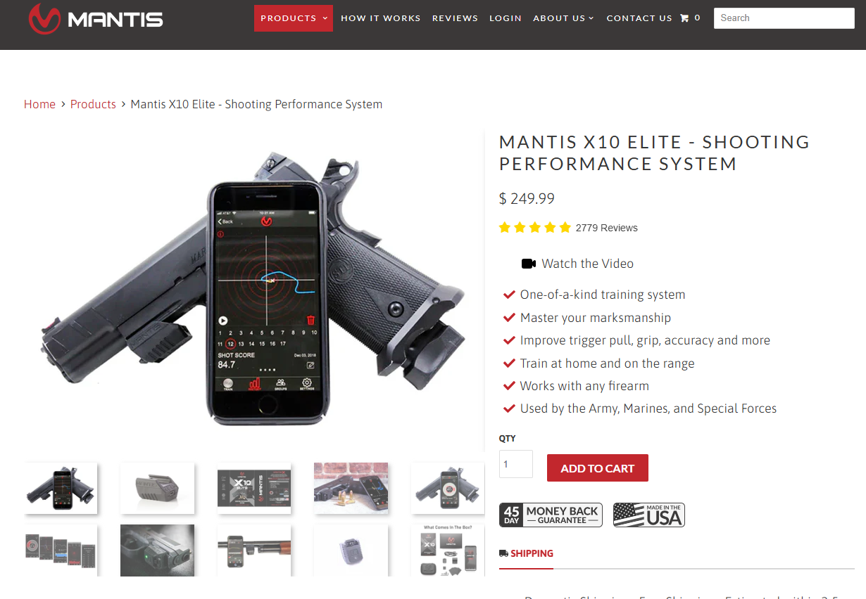 Mantis X10 Elite – Shooting Performance System – Gun Reviews – Gun Dealer